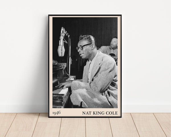 Nat King Cole Jazz Poster | Retro Wall Art – Dalston 606