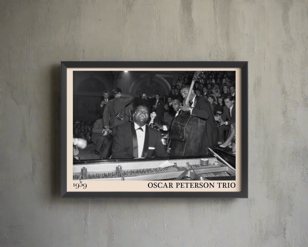 Oscar Peterson Trio Jazz Poster | Unique Wall Art – Dalston 606
