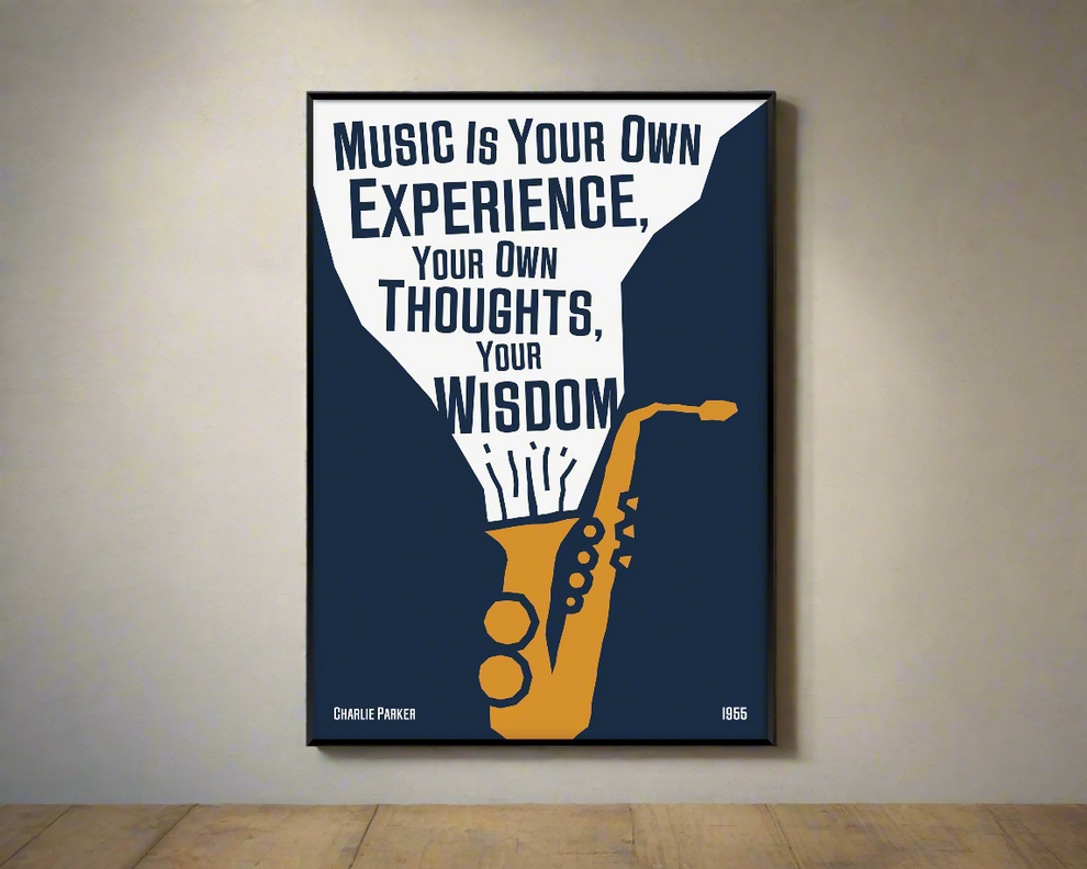 Jazz Instrumental Poster | Charlie Parker | Unique Wall Art – Dalston 606